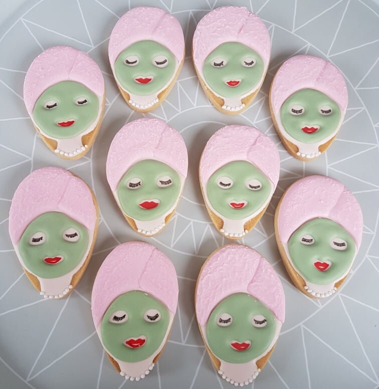 10 Hen Party Cookies/ Party Favours / Spa Cookies / 10 Face - Etsy UK