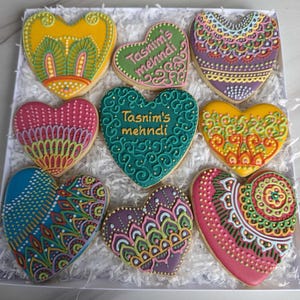 Henna-style Decorated Cookies / Indian Bollywood Henna Mehndi Biscuit ...