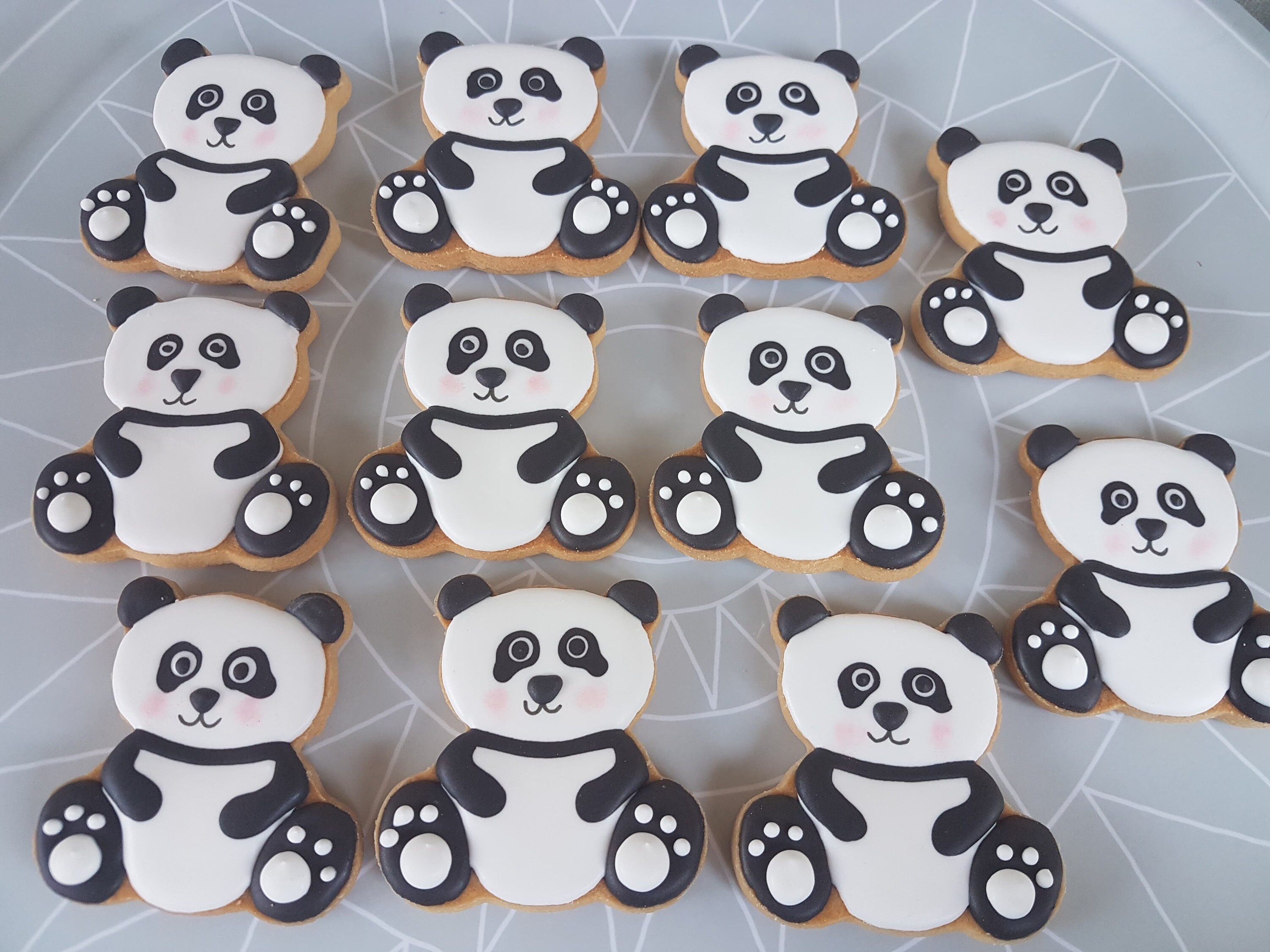 10 Pandas / Panda Bears / Sweet Bears / Panda Cookies / Panda - Etsy ...