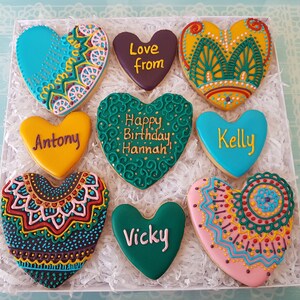 Henna-style Decorated Cookies / Indian Bollywood Henna Mehndi Biscuit ...