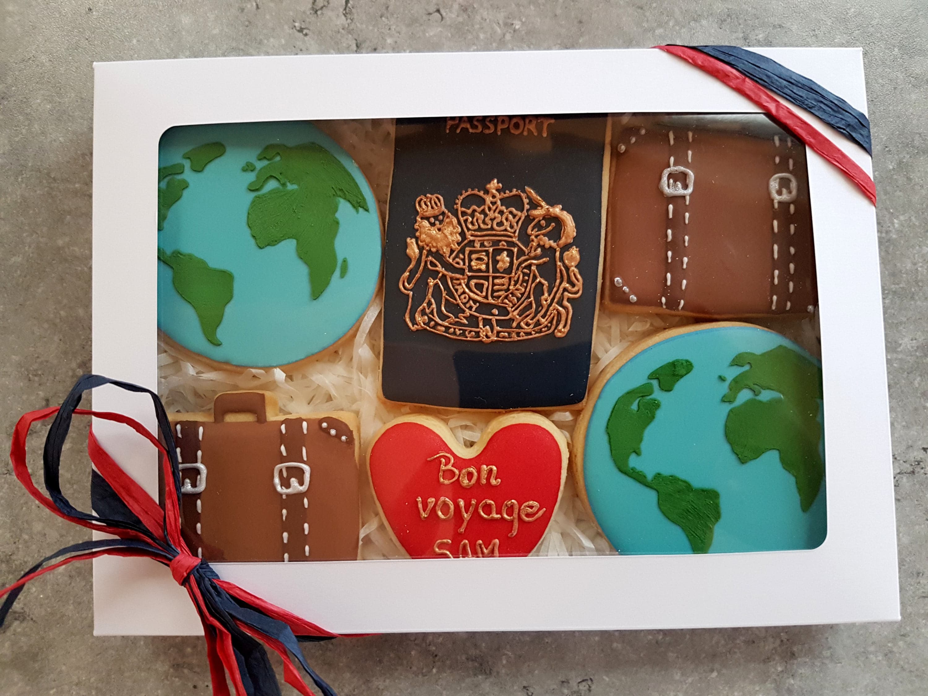Travel Themed Cookies / Bespoke Gift Box / Bespoke Cookies / - Etsy UK