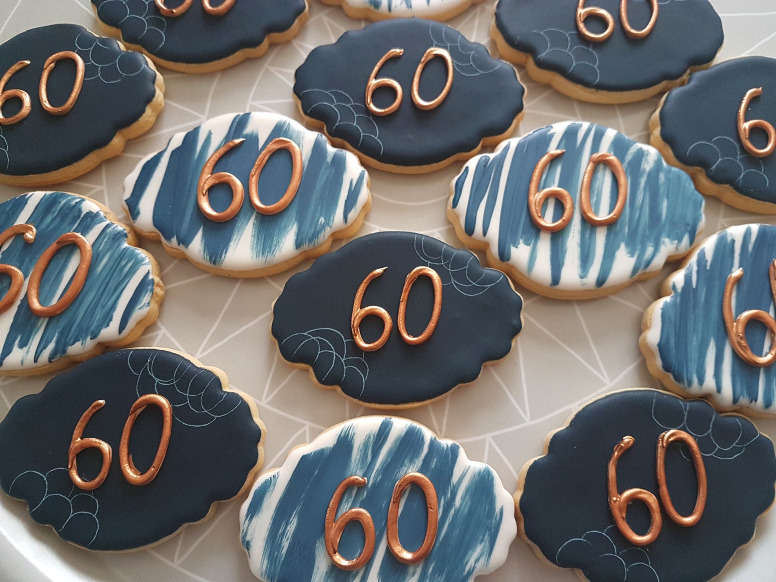 60th Birthday Cookies / 10 Biscuits With 60th / 10 Party | Etsy UK