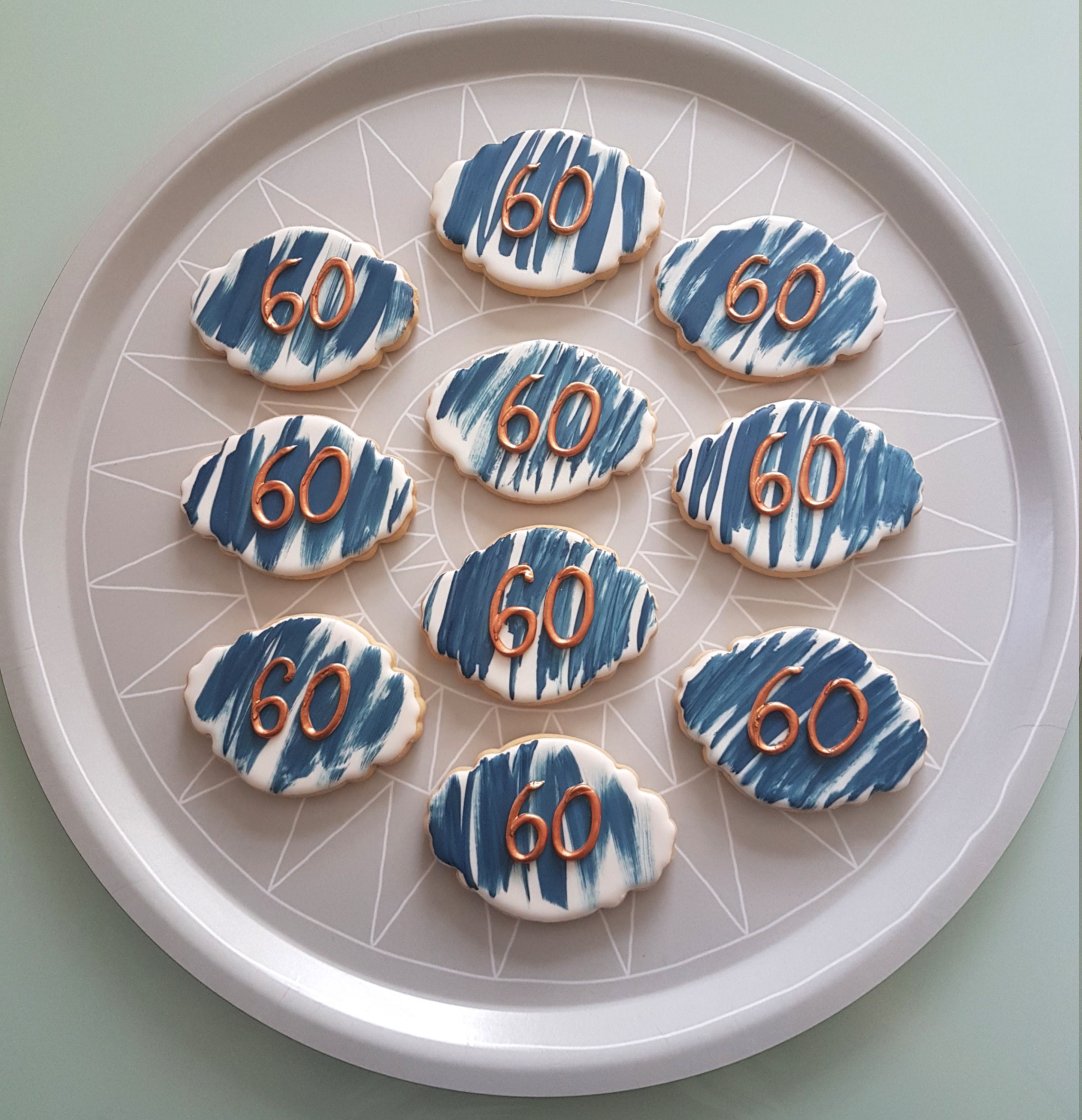 60th Birthday Cookies / 10 Biscuits With 60th / 10 Party | Etsy UK