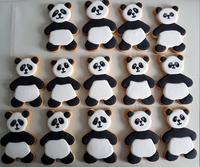 10 Pandas / Panda bears / Sweet bears / Panda cookies / Panda | Etsy