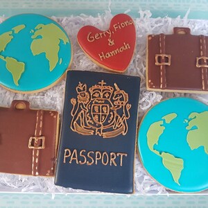 Travel Themed Cookies / Bespoke Gift Box / Bespoke Cookies / Homemade ...