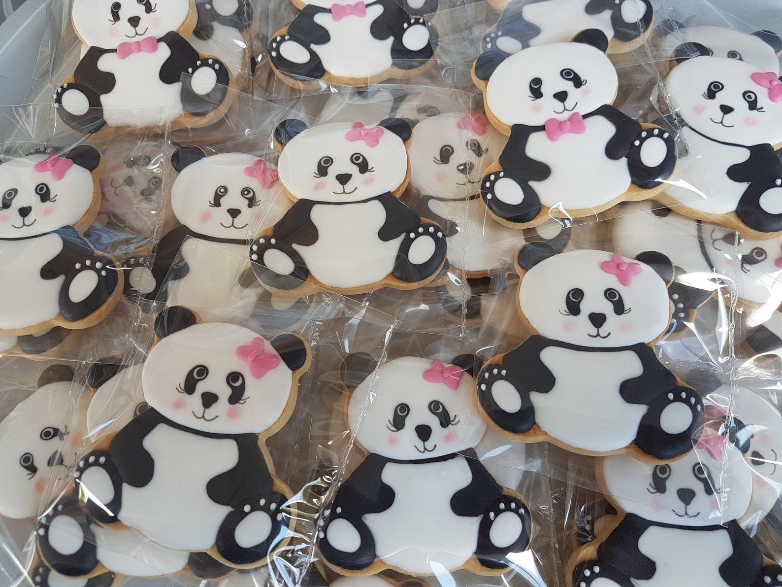 10 Pandas / Panda bears / Sweet bears / Panda cookies / Panda | Etsy