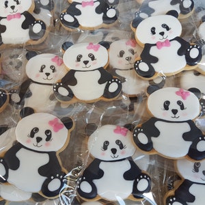 10 Pandas / Panda Bears / Sweet Bears / Panda Cookies / Panda - Etsy ...
