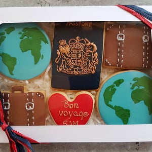Travel Themed Cookies / Bespoke Gift Box / Bespoke Cookies / Homemade ...