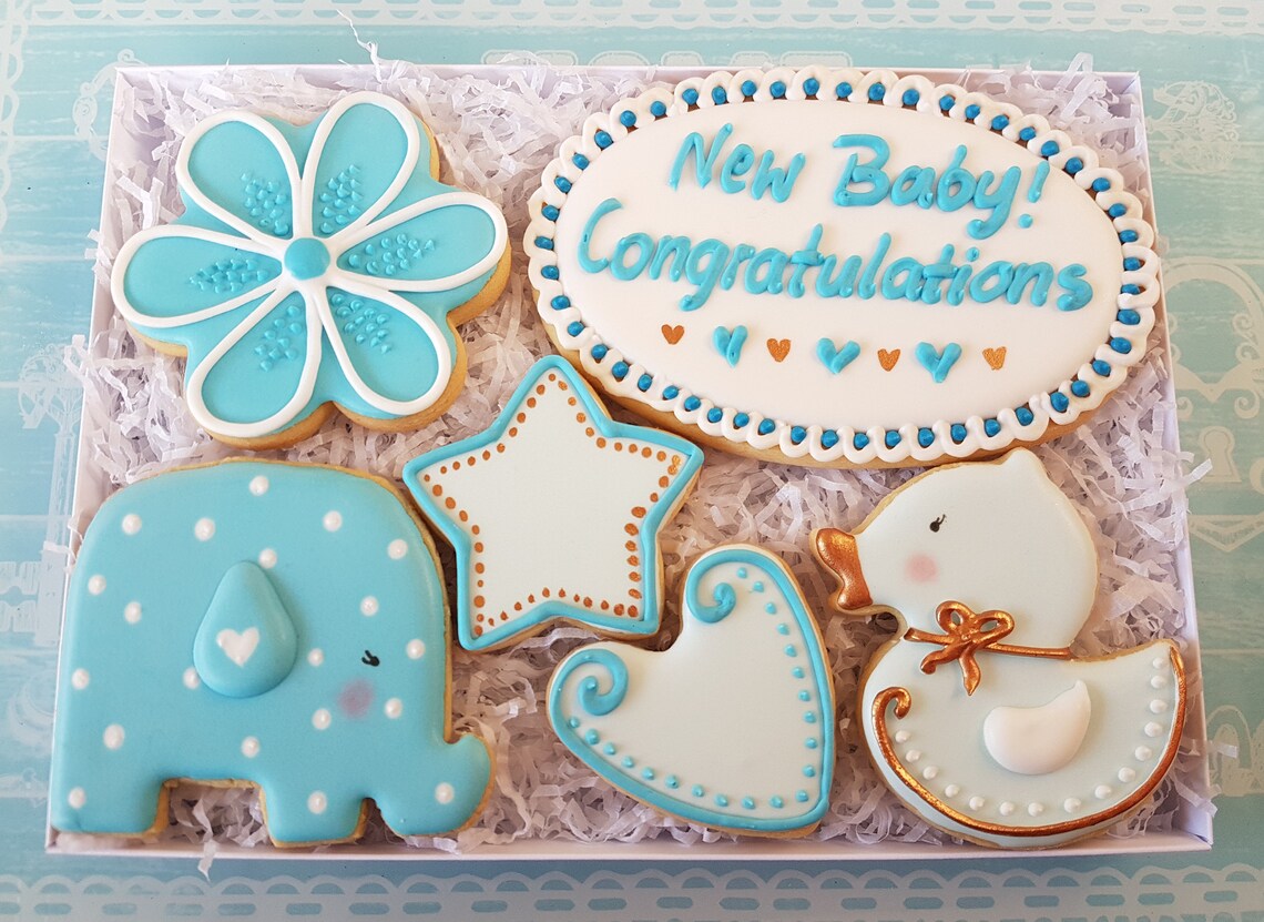 New baby cookies / Congratulations cookies / Baby girl cookies | Etsy