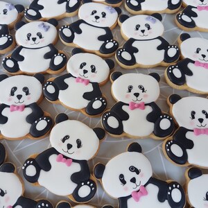 10 Pandas / Panda Bears / Sweet Bears / Panda Cookies / Panda - Etsy ...