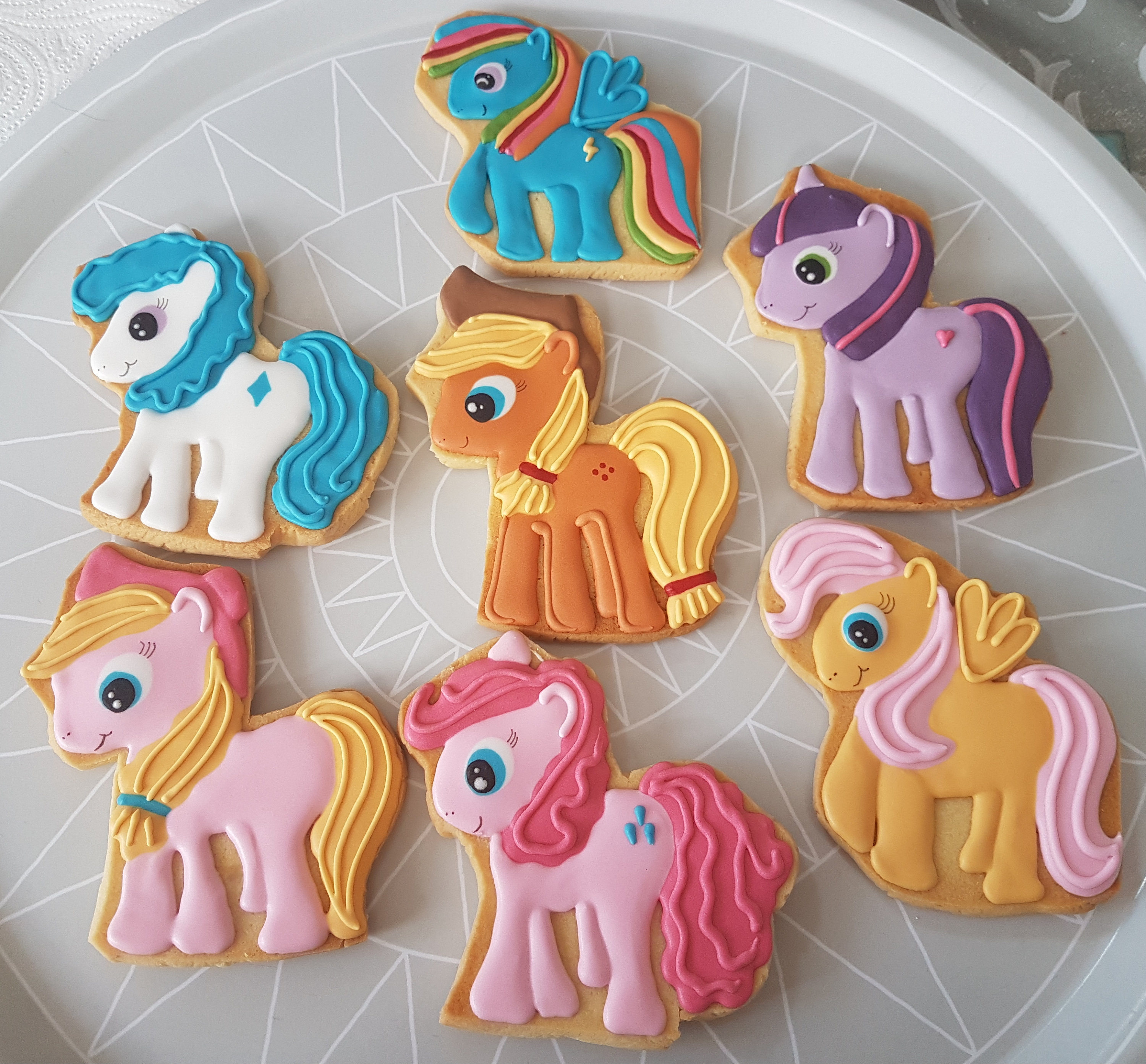 6 Little Pony Biscuits / 6 Big Little Pony Cookies / Party | Etsy