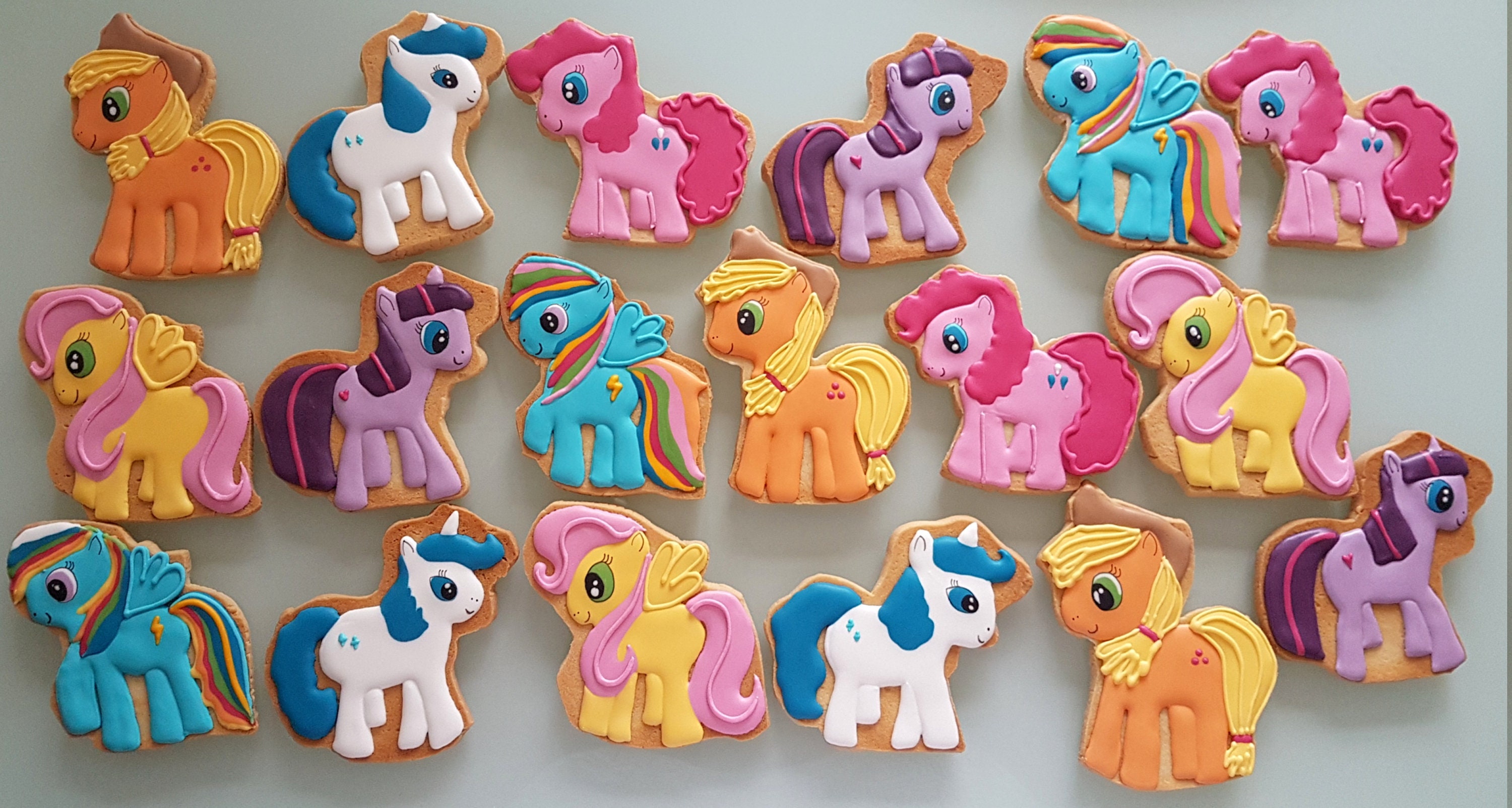 6 Little Pony Biscuits / 6 Big Little Pony Cookies / Party - Etsy UK