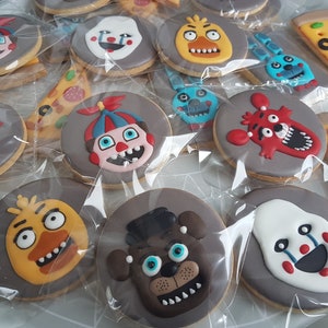 Five Nights at Freddy's Themed Cookies / 10 Iced Cookies / - Etsy UK