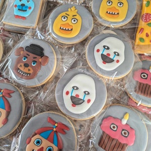 Five Nights at Freddy's Themed Cookies / 10 Iced Cookies / 10 ...