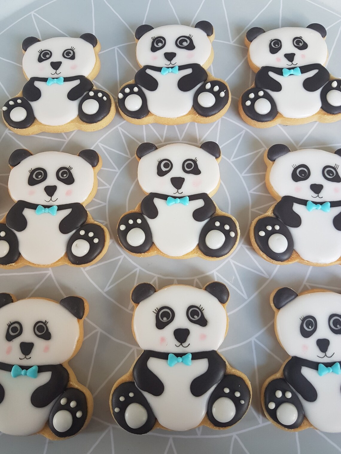 10 Pandas / Panda Bears / Sweet Bears / Panda Cookies / Panda - Etsy ...