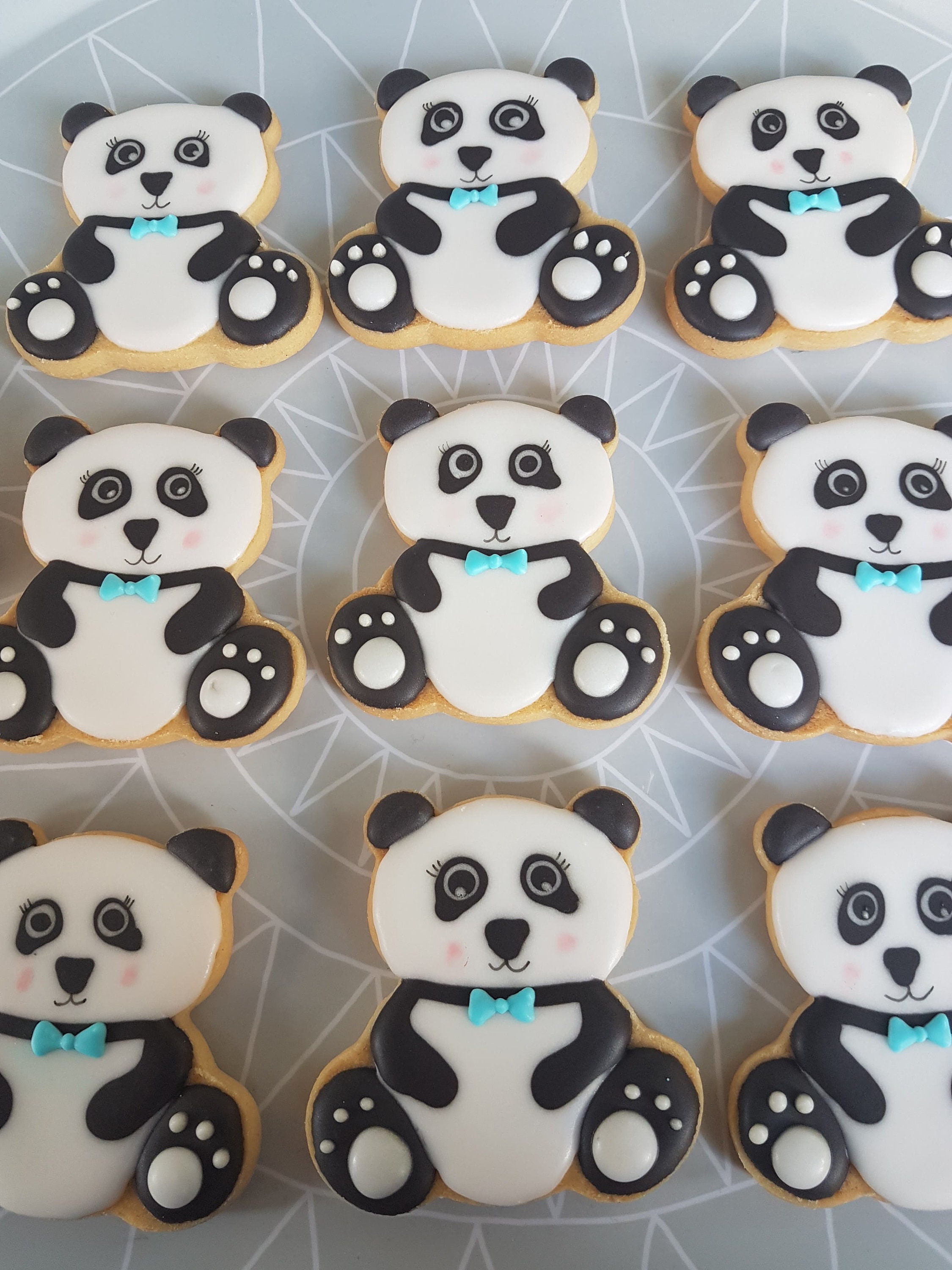 10 Pandas / Panda Bears / Sweet Bears / Panda Cookies / Panda - Etsy ...
