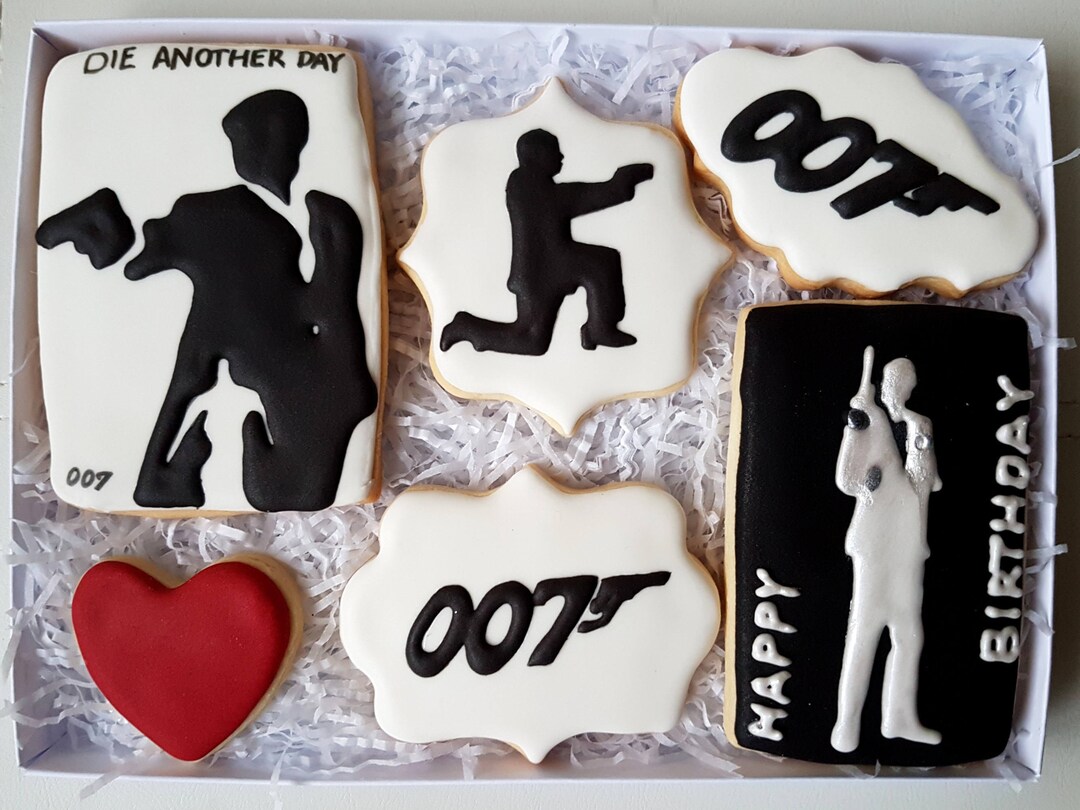 James Bond / Personalised Cookies / James Bond Birthday Cookies ...
