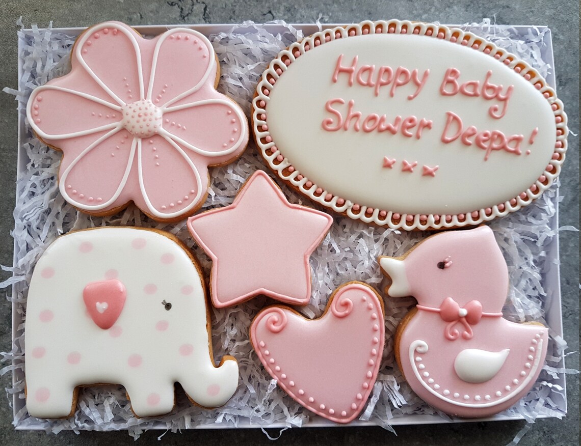 New Baby Cookies / Congratulations Cookies / Baby Girl Cookies - Etsy UK