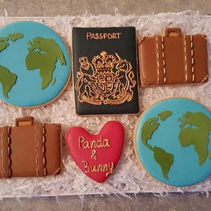 Travel Themed Cookies / Bespoke Gift Box / Bespoke Cookies / Homemade ...