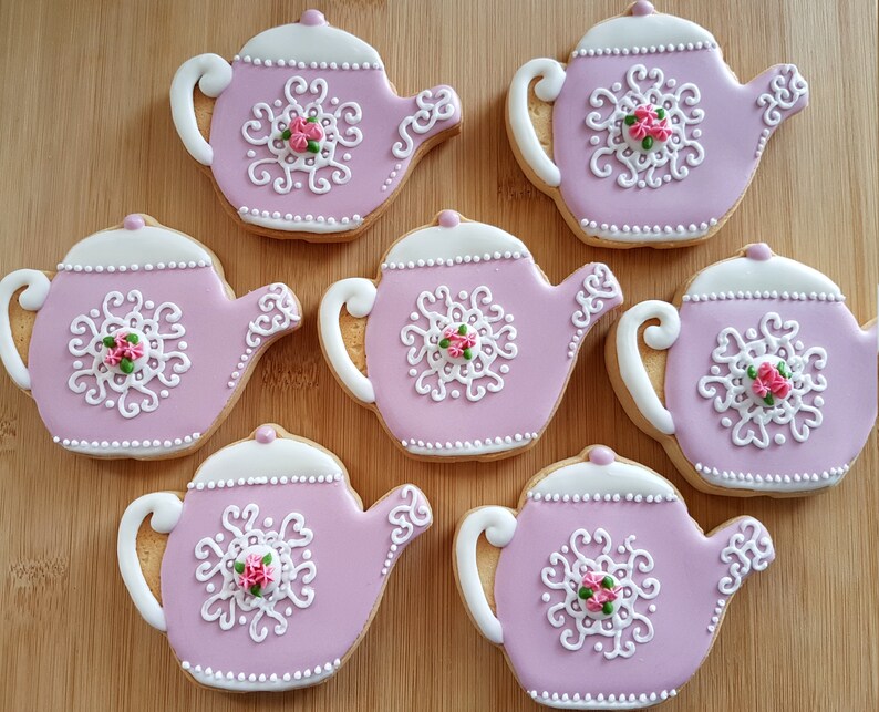 10 Teapot Cookies / Party Cookies / Hand Decorated Biscuits / - Etsy UK