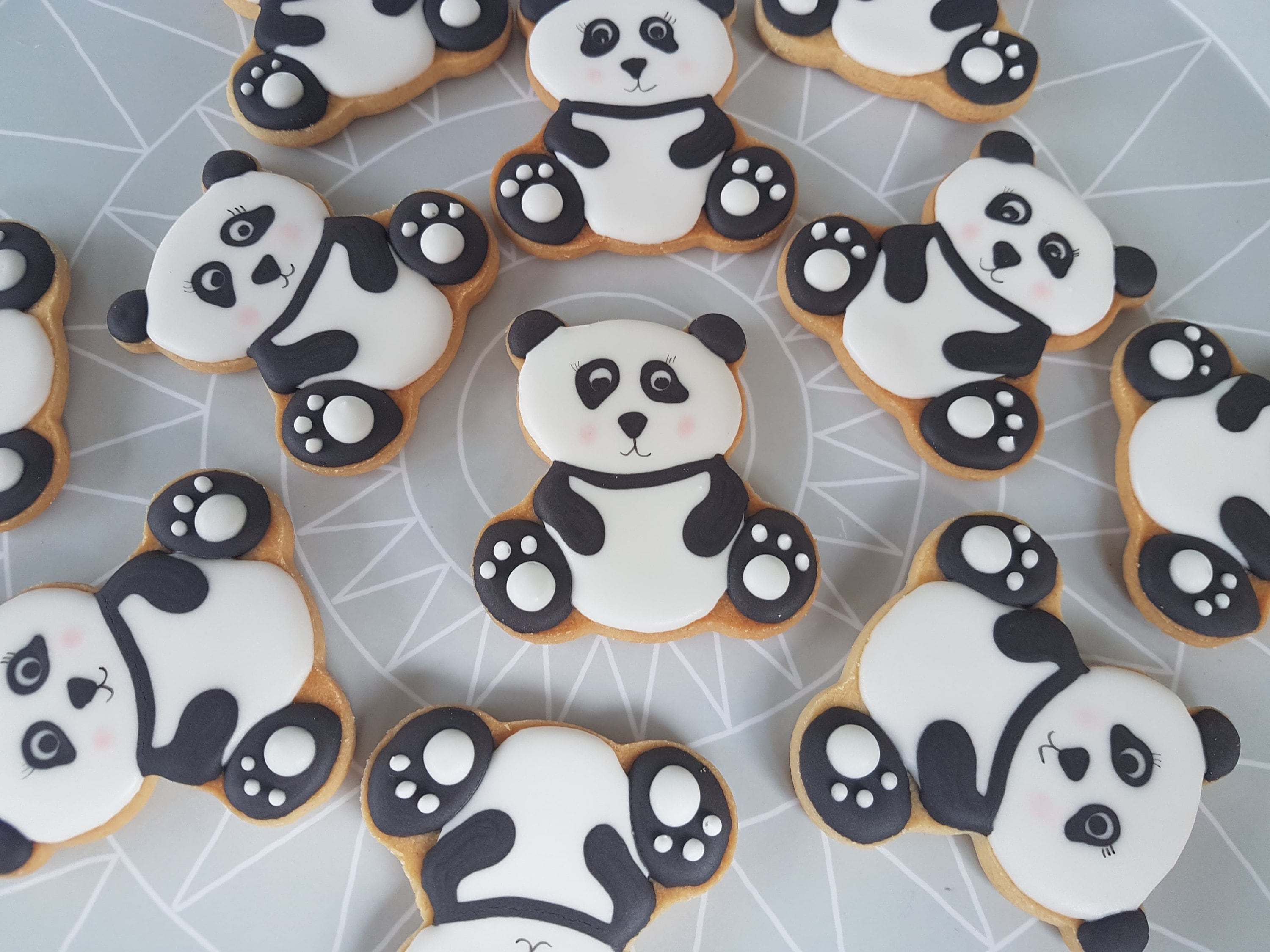10 Pandas / Panda Bears / Sweet Bears / Panda Cookies / Panda - Etsy ...