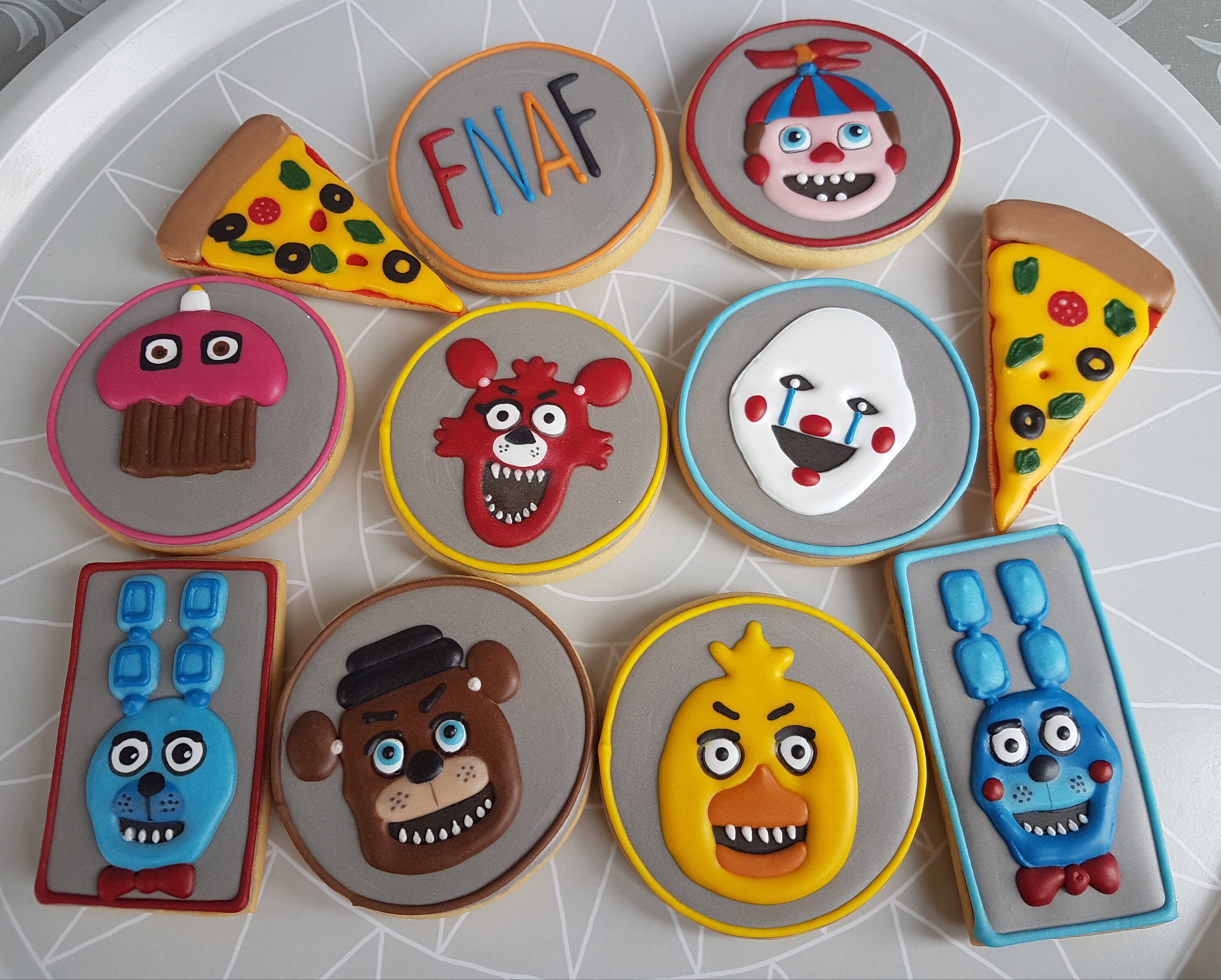 Five Nights at Freddy's Themed Cookies / 10 Iced Cookies / | Etsy