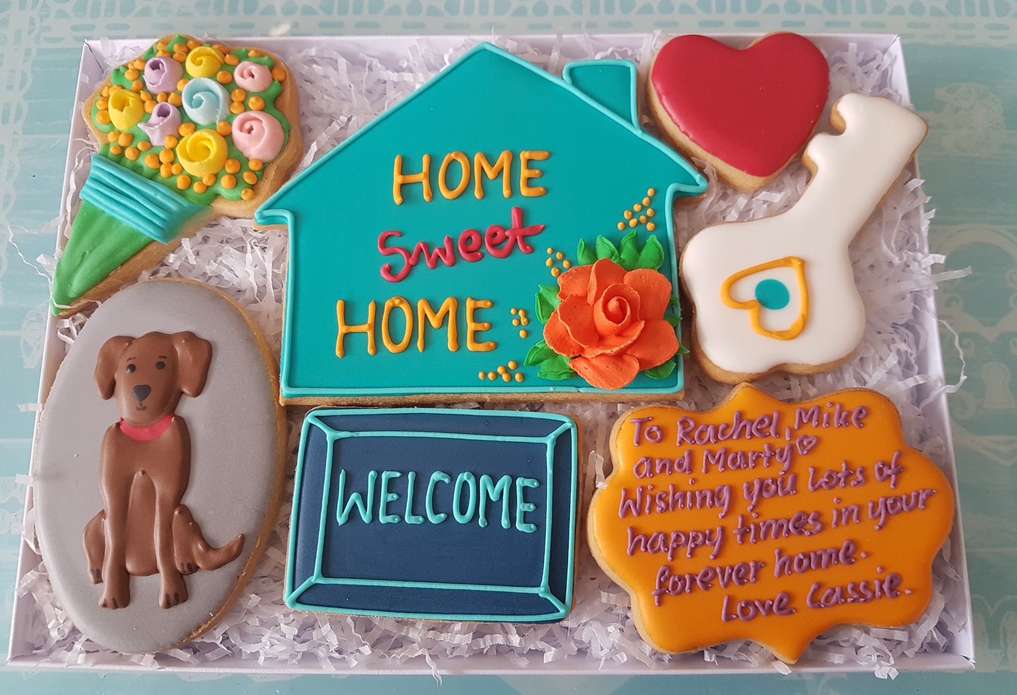 New Home Gift / Biscuits / New Home Cookies / Home Sweet Home - Etsy UK