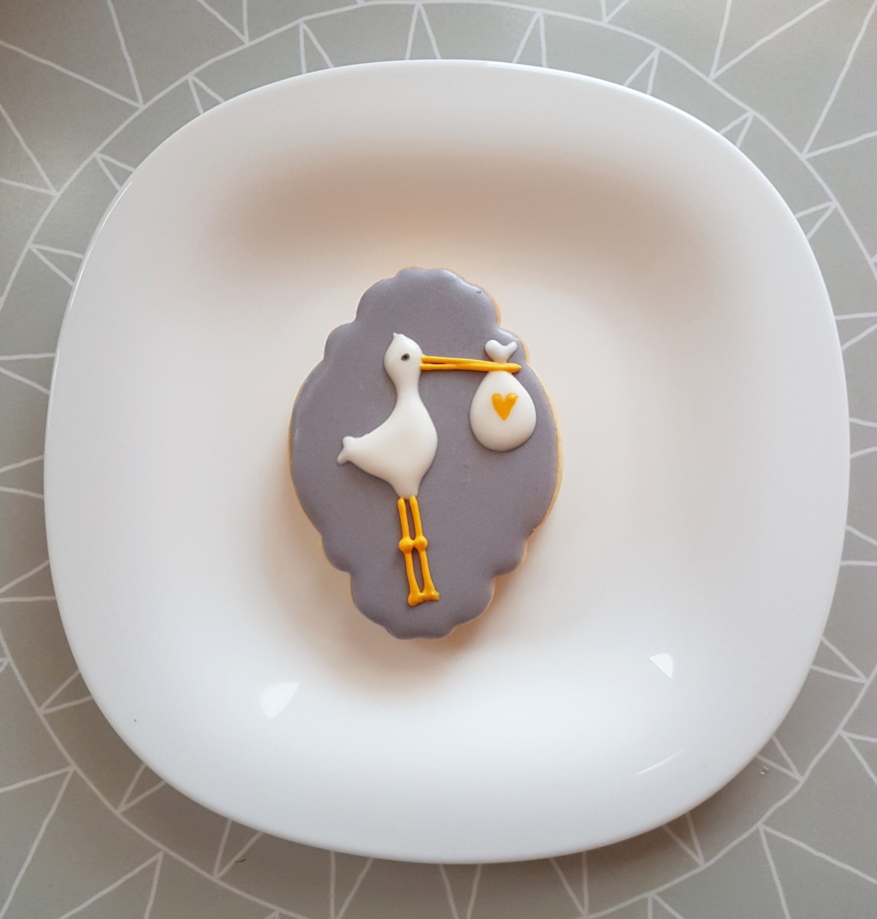 10 Stork Cookies Baby Shower Cookies Baby Shower Biscuits | Etsy