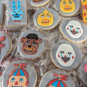 Five Nights at Freddy's Themed Cookies / 10 Iced Cookies / 10 ...
