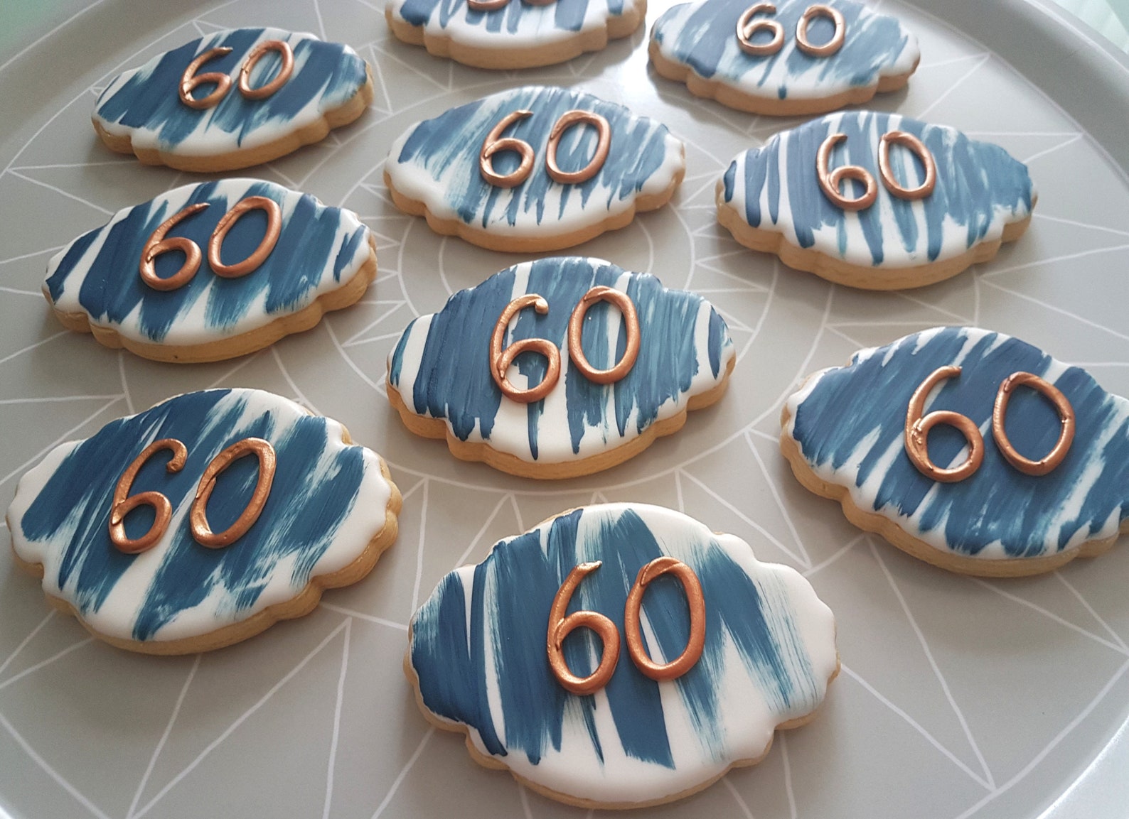 60th Birthday Cookies / 10 Biscuits With 60th / 10 Party - Etsy UK