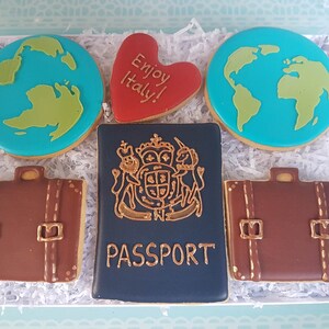 Travel Themed Cookies / Bespoke Gift Box / Bespoke Cookies / Homemade ...