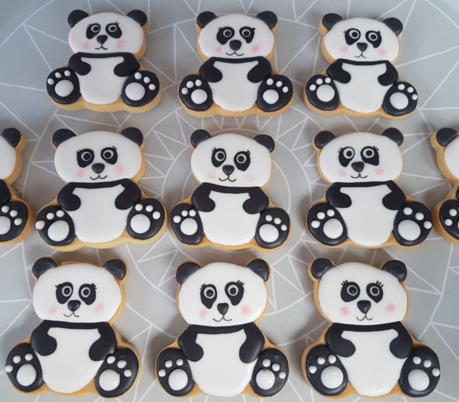 10 Pandas / Panda Bears / Sweet Bears / Panda Cookies / Panda | Etsy