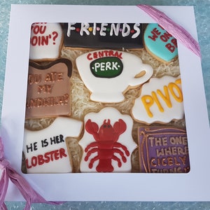 Friends TV Show Cookies /gift Box/ Personalised Biscuits/ Bespoke ...
