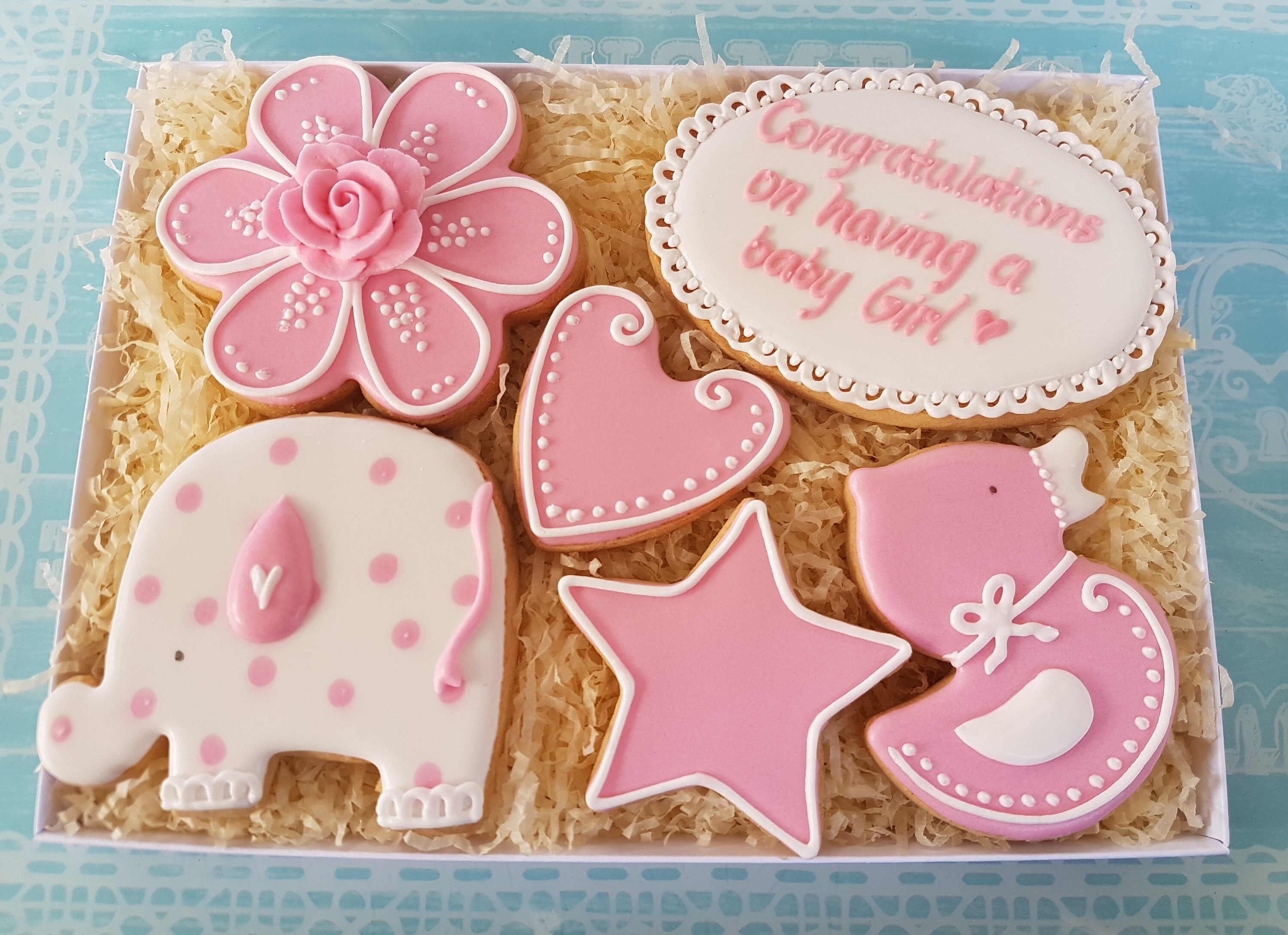 New baby cookies / Congratulations cookies / Baby girl cookies | Etsy