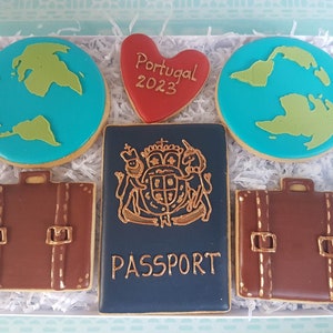 Travel Themed Cookies / Bespoke Gift Box / Bespoke Cookies / Homemade ...