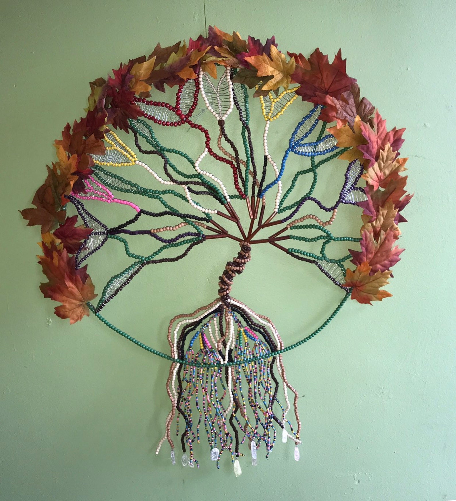 Tree of Life Large Wall Decor, Wire Art Wall Decoration, Wire Sculpture ...