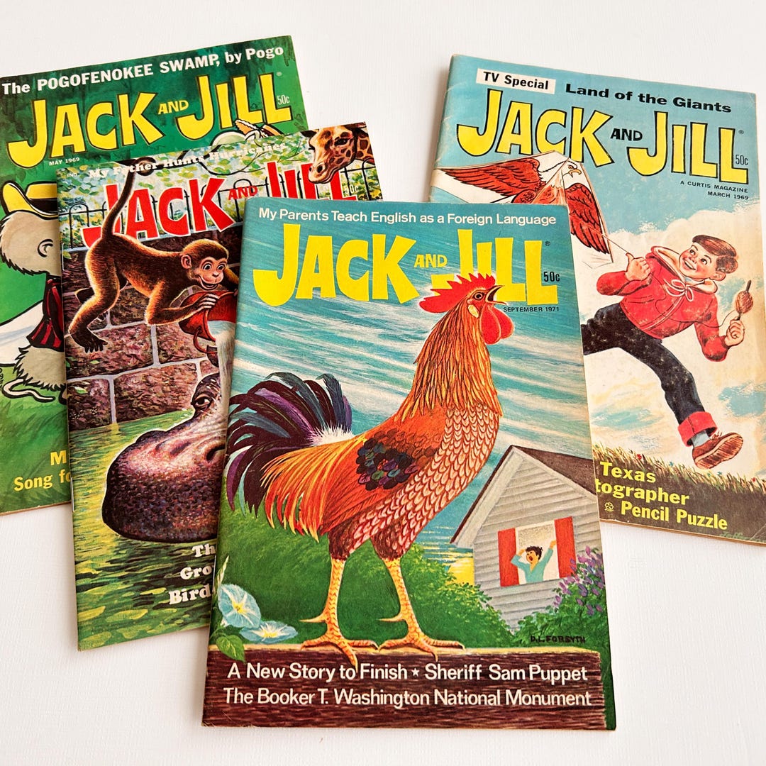 Vintage Jack and Jill Magazines, Children's Learning, 1960s and 1970s ...
