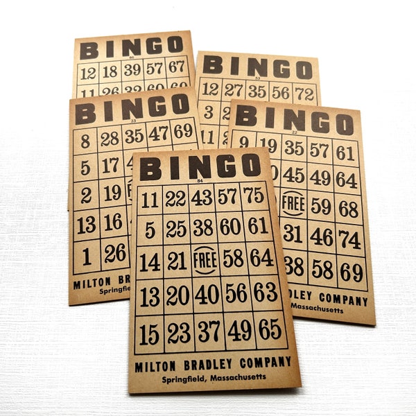 Vintage Bingo Cards - Etsy