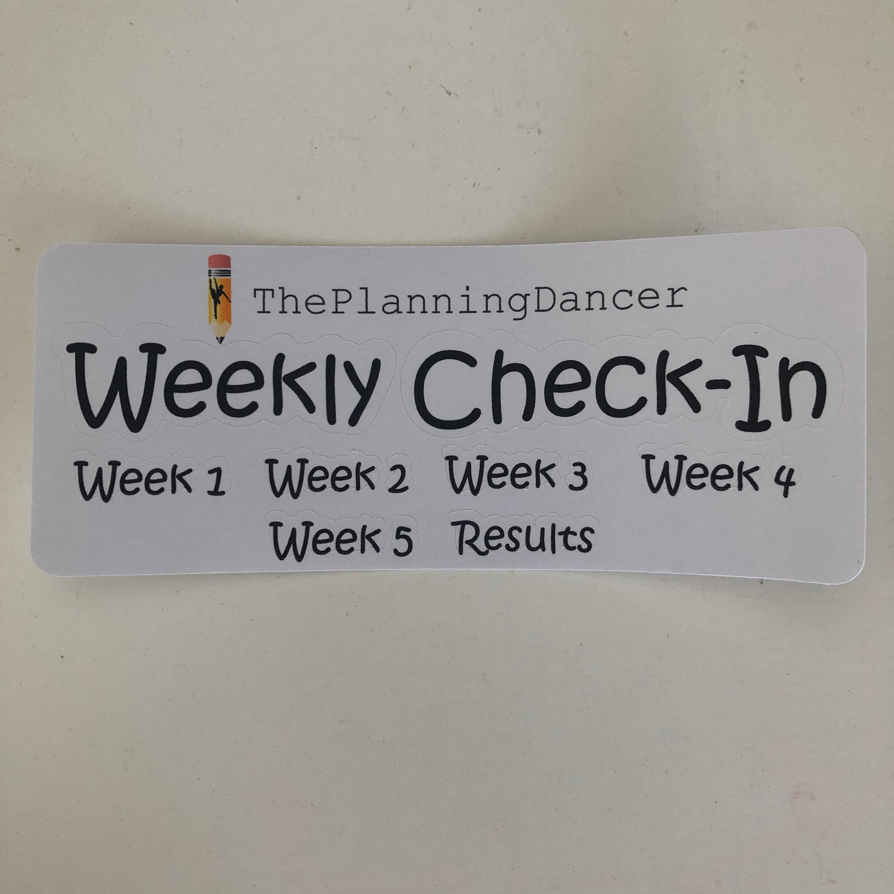 Weekly Check-in Script Sheet - Etsy
