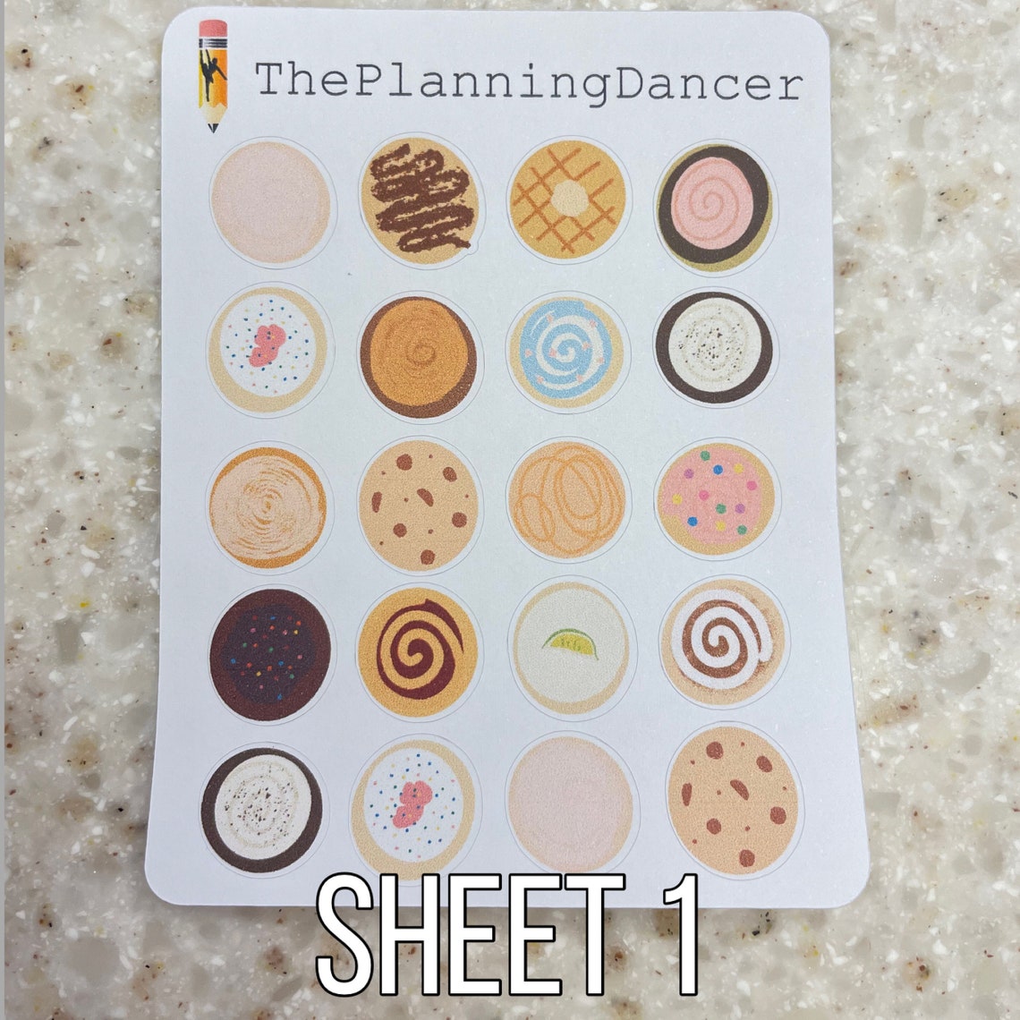 Crumbl Inspired Cookie Stickers - Etsy