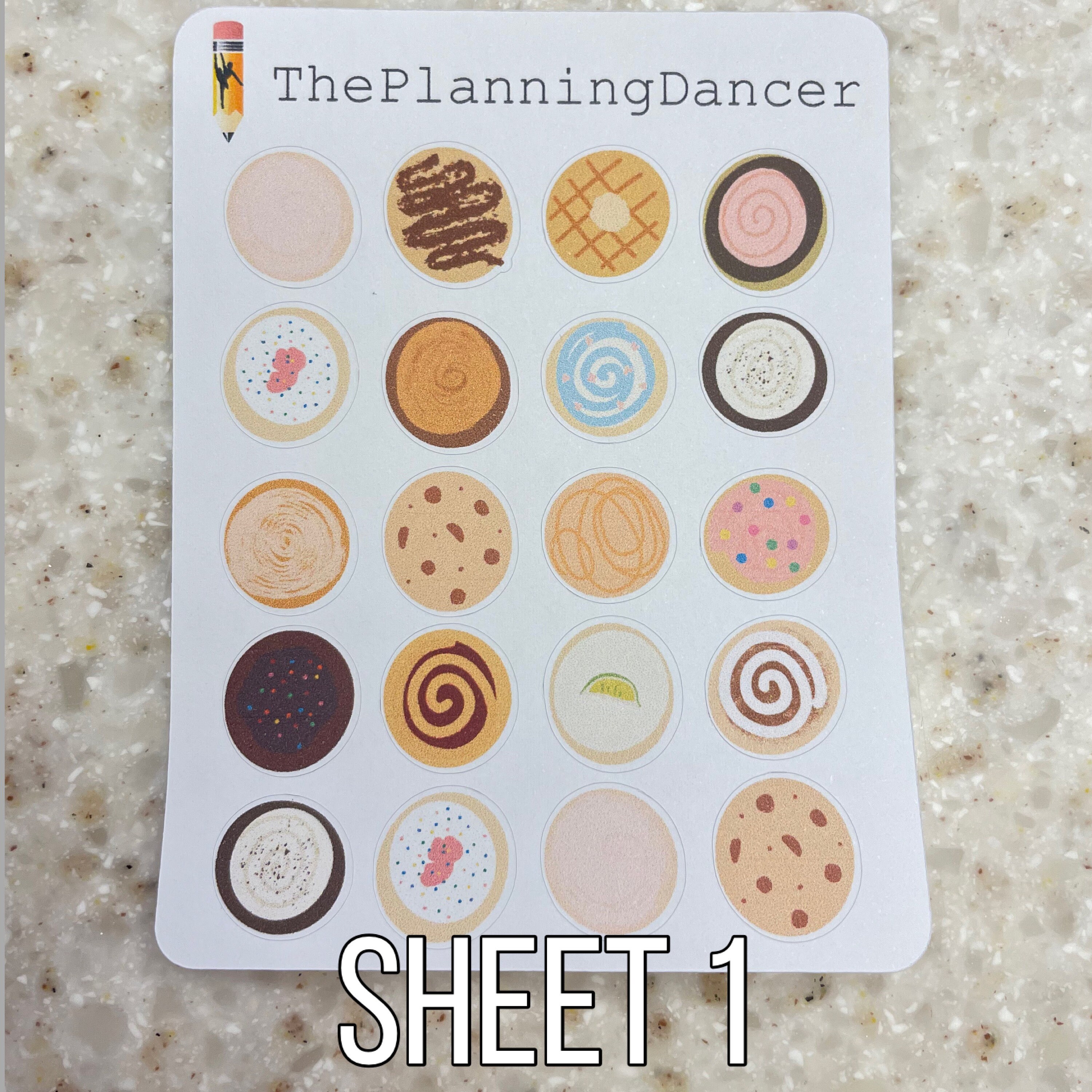 Crumbl Inspired Cookie Stickers - Etsy