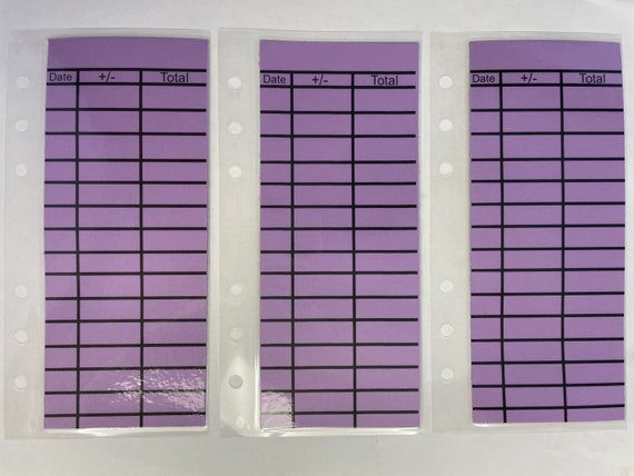 Laminated Expense Trackers A6 Cash Envelope Tracker Reusable - Etsy