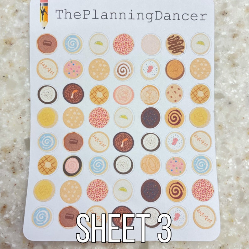 Crumbl Inspired Cookie Stickers - Etsy