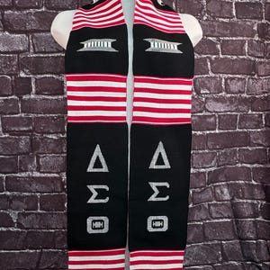 Delta Sigma Theta - Red, Fraternity and Sorority Sashes, Handwoven ...