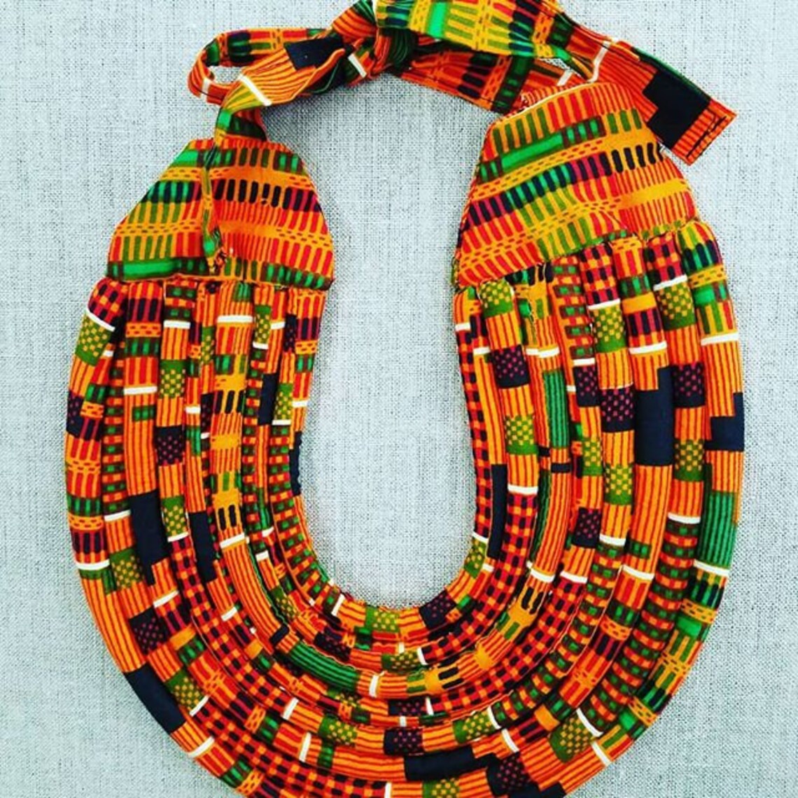 Ankara Necklace African Jewelry Bib Necklace African Print - Etsy