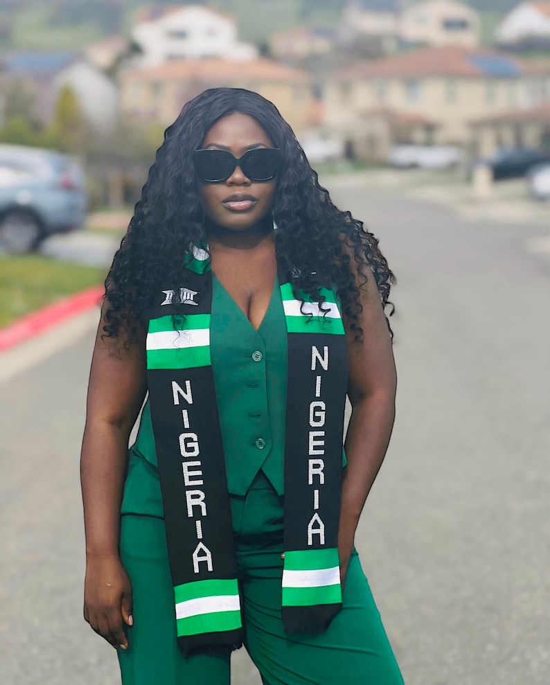 Handwoven Nigeria Graduation Stole, Class of 2025, African Roots - Etsy