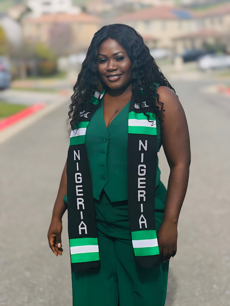 Handwoven Nigeria Graduation Stole, Class of 2026, African Roots - Etsy