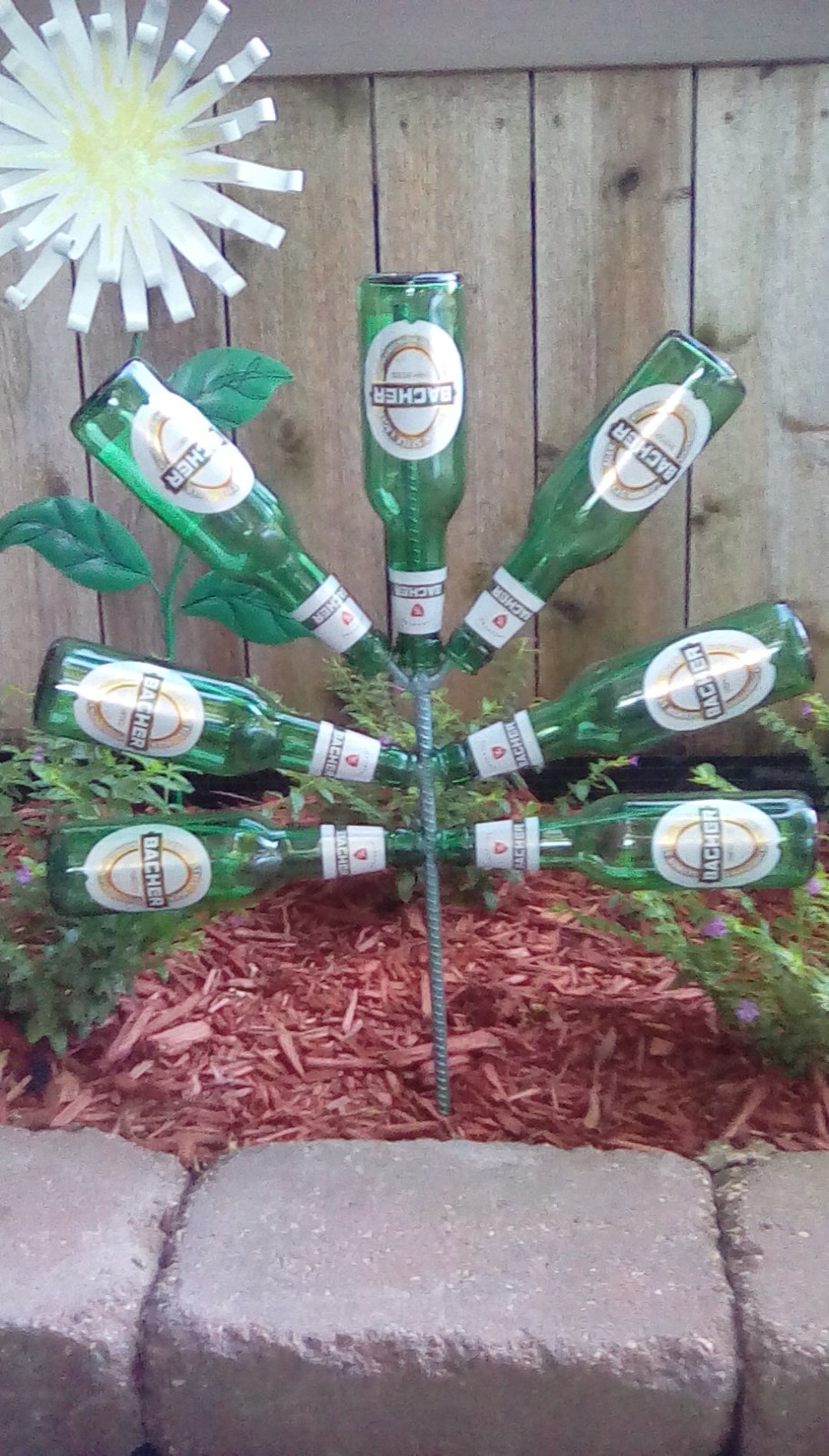 Mini Flat Leaf Bottle Tree - Etsy
