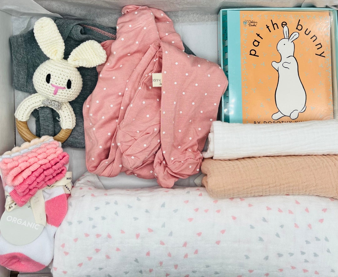 Baby Girl Gift Set | Bunny Theme Gift Box | Gender Reveal Gift Box ...