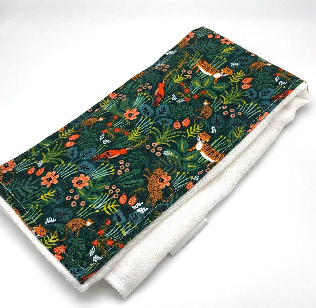 Tropical Burp Cloth Jungle Burp Cloth Menagerie Cats Rifle Paper Co ...